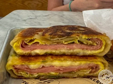 Scallion pancake sandwich at Win Son Bakery in Brooklyn — I Just Want ...