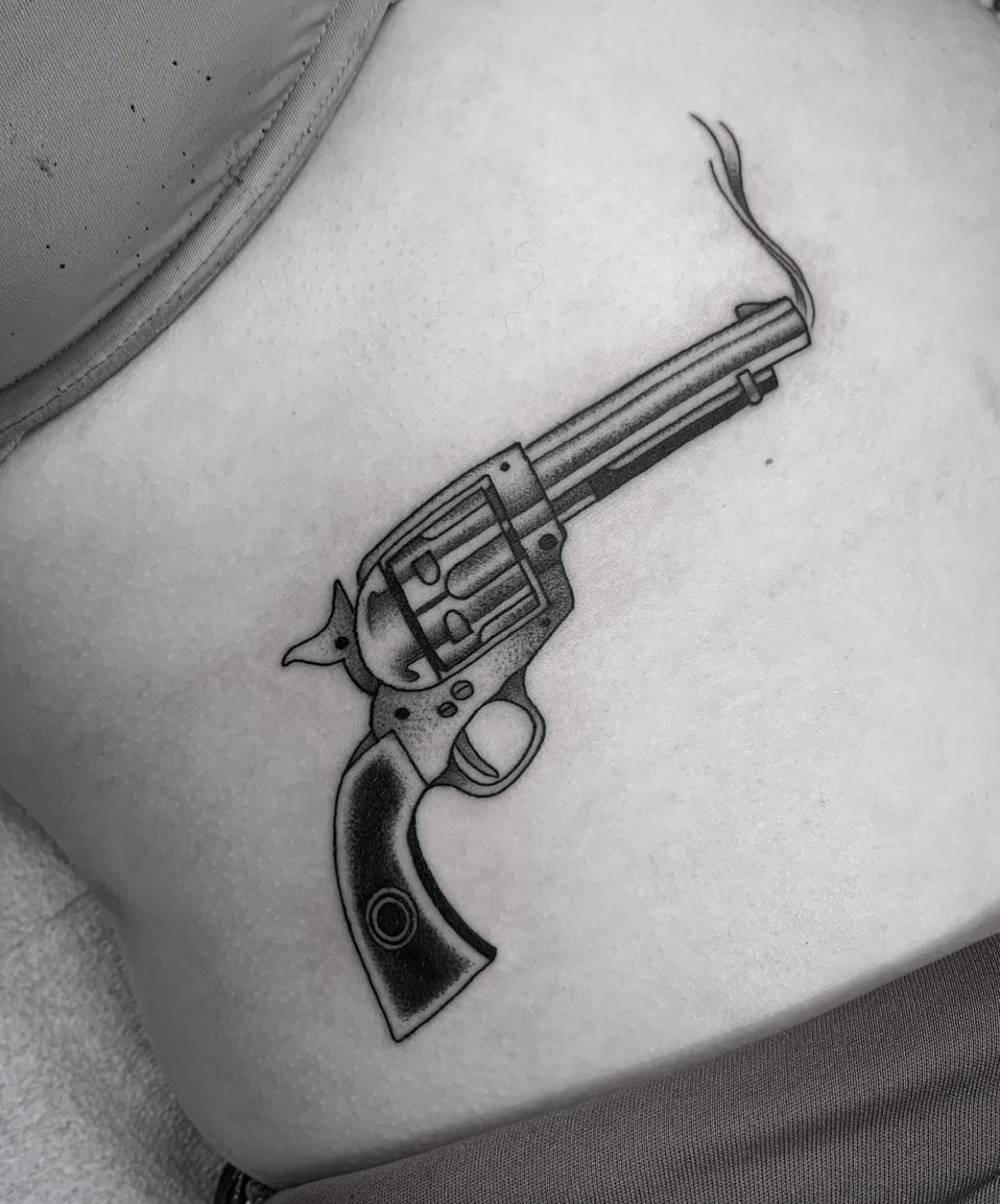 Colt 45 Revolver Tattoo