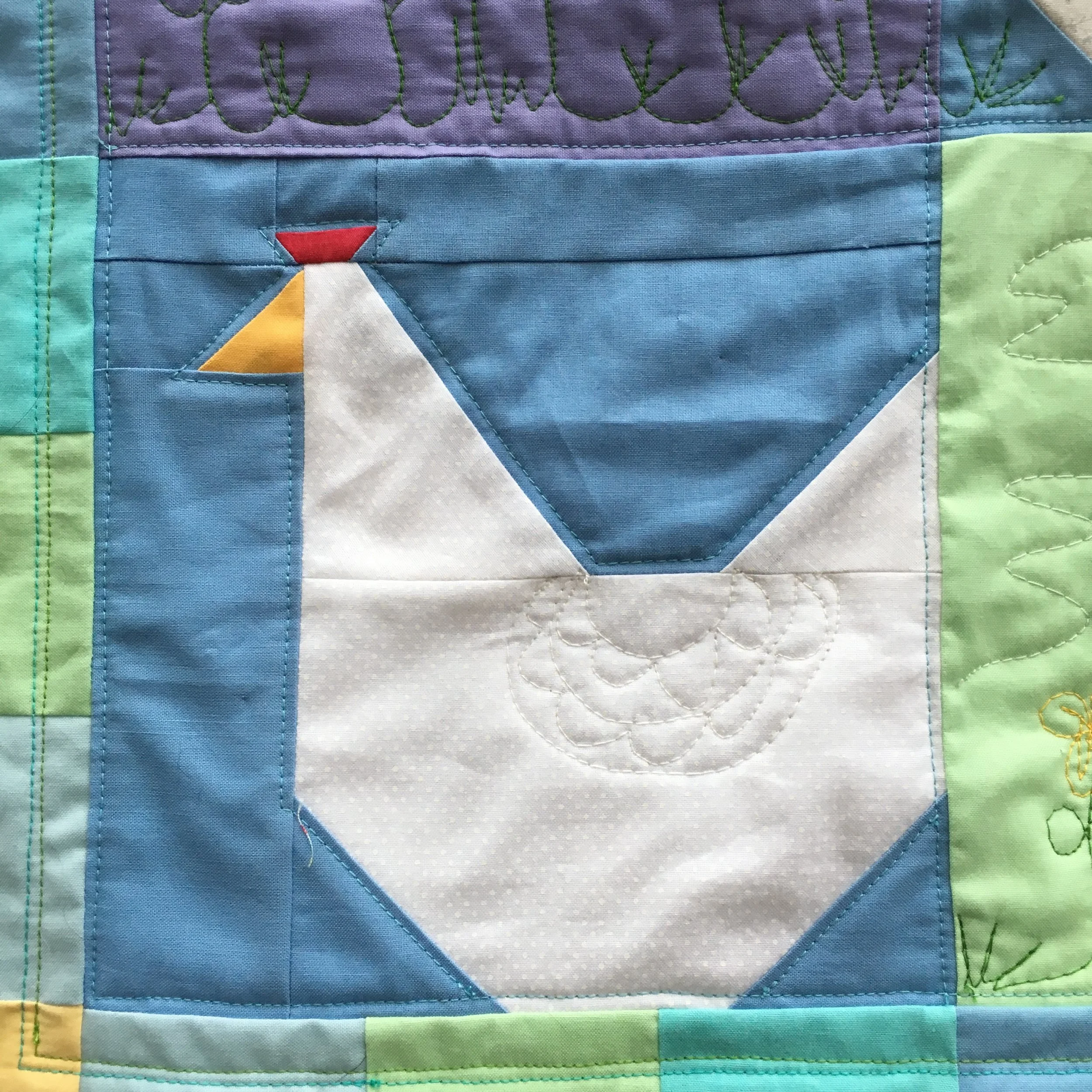 Chicken Quilt!! — Sleeping Dog Quilts
