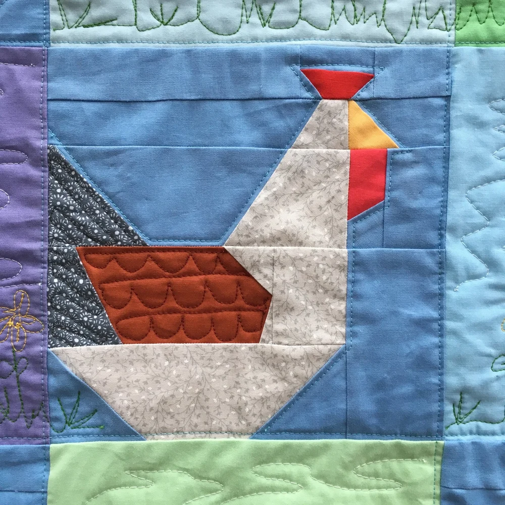 Chicken Quilt!! — Sleeping Dog Quilts
