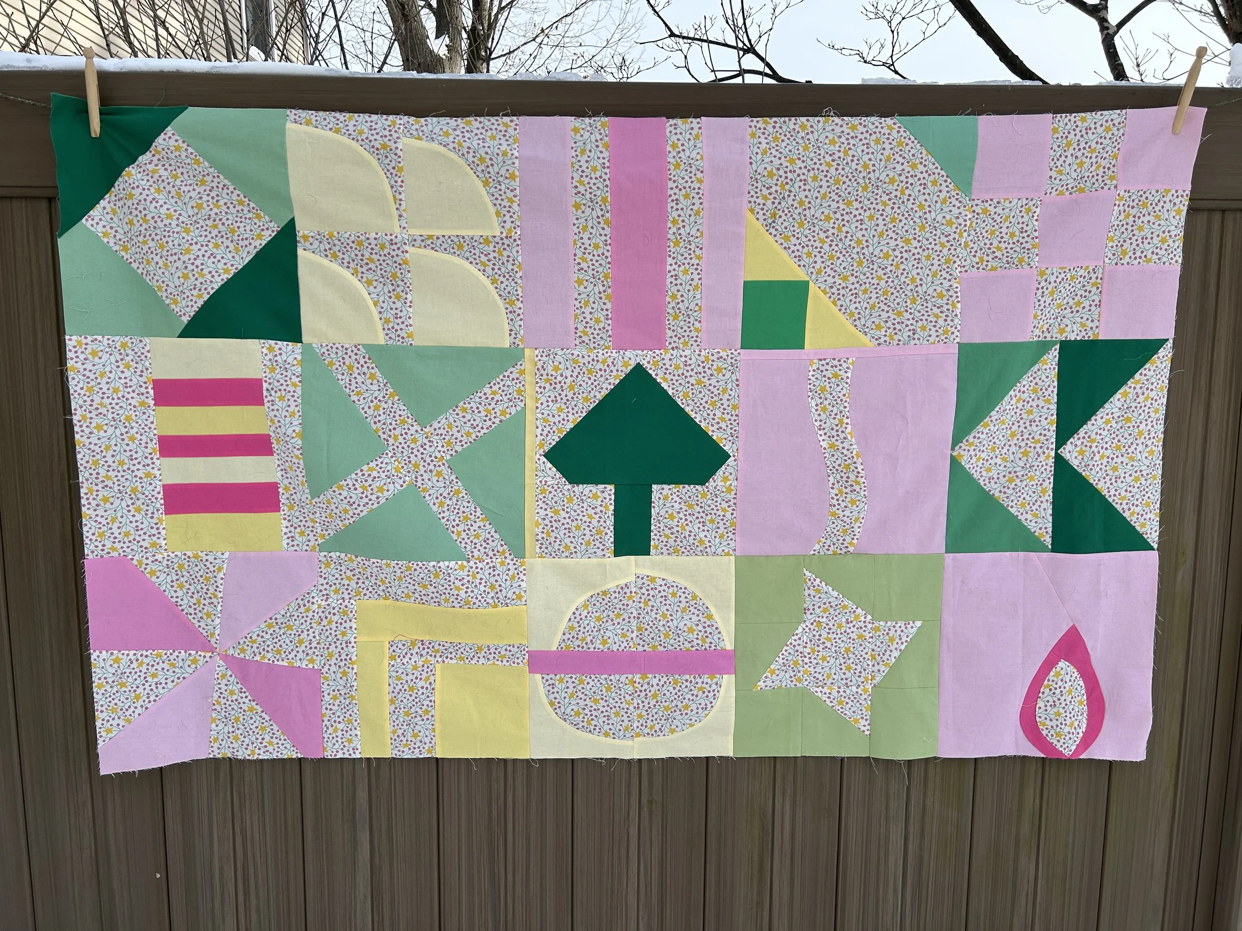 Improv Quilt Project hosted by Chery Arkison, Halfway Point — Sleeping ...