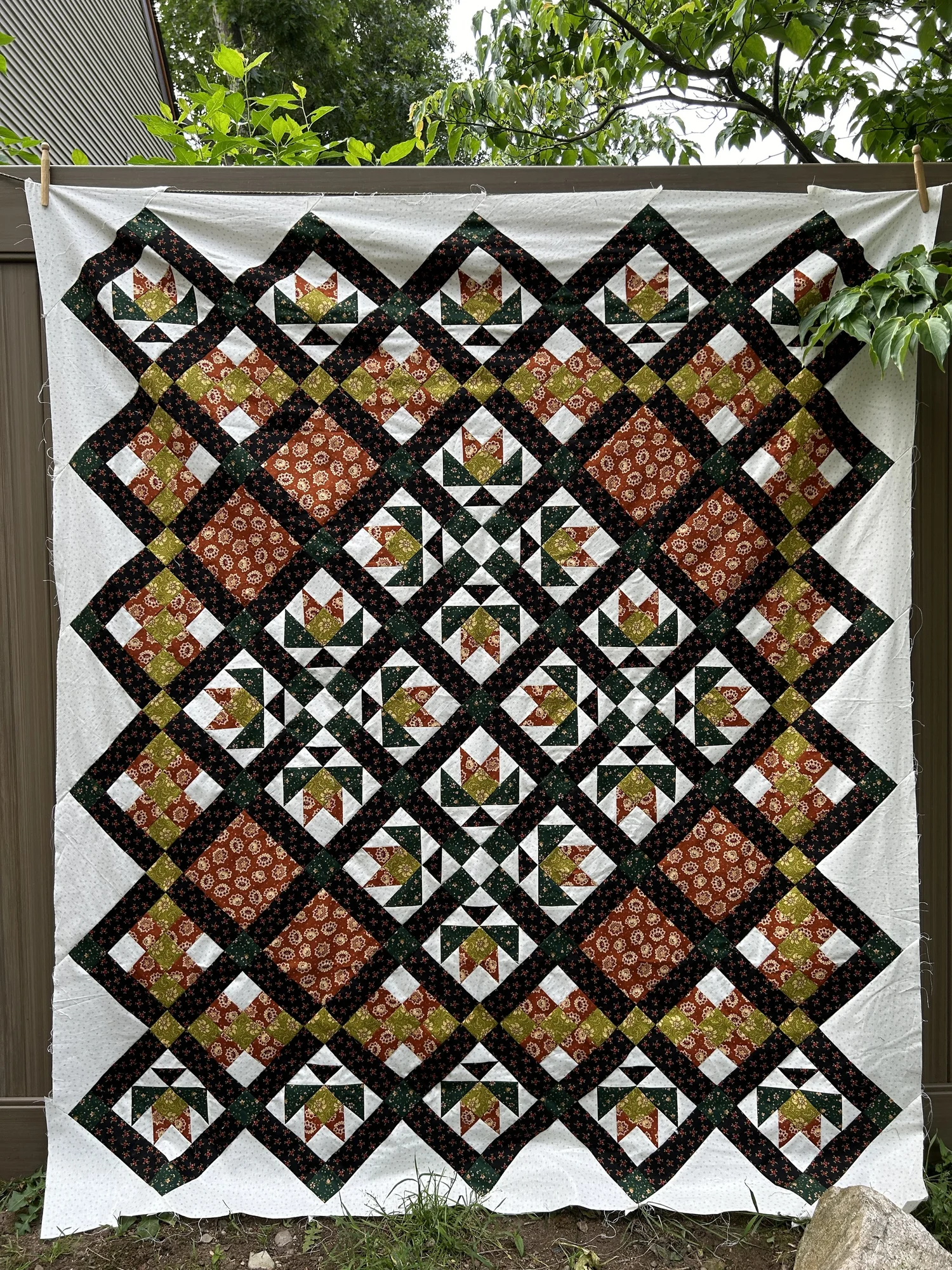 "Piece of Cake" 2024 Brown Bag Mystery Quilt Top — Sleeping Dog Quilts