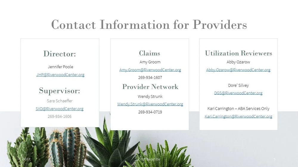 providers — Welcome