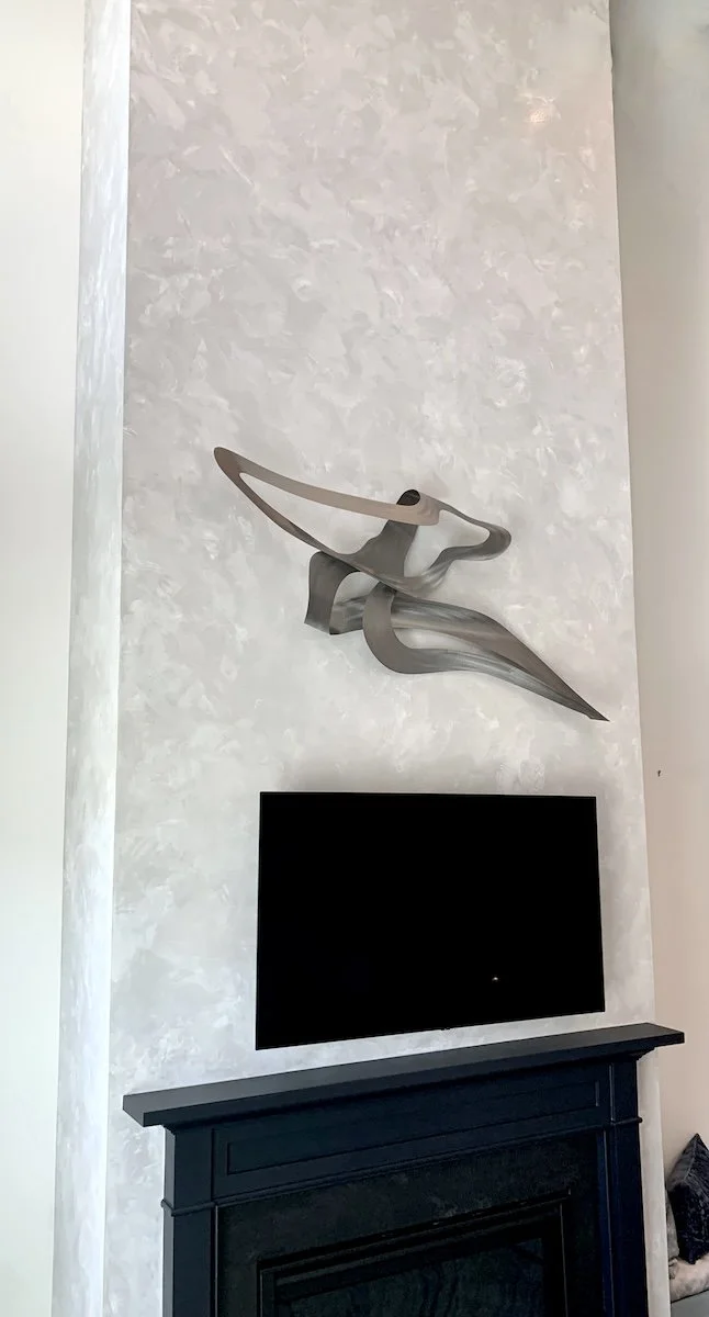 Venetian Plaster Fireplace Surround — BlackBeak studios