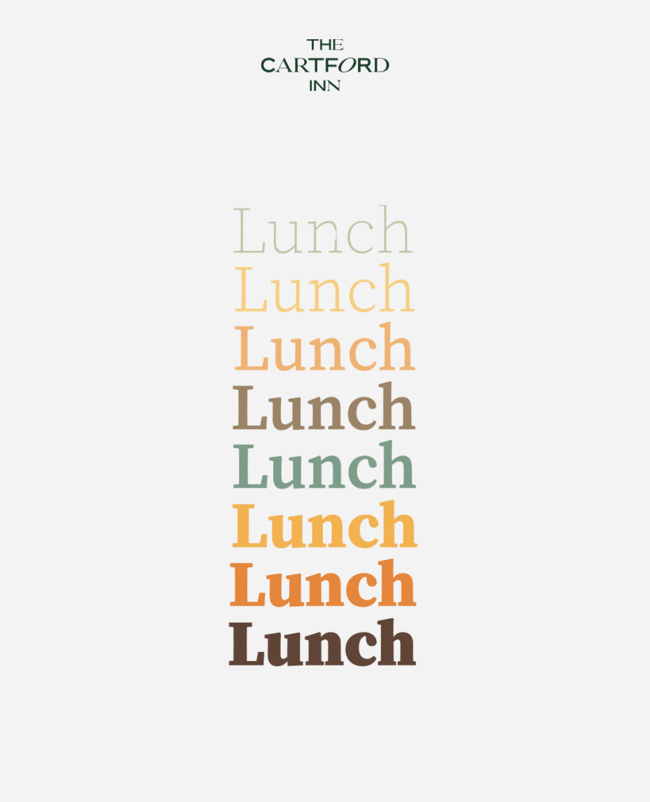 Food Menu — The Cartford Inn