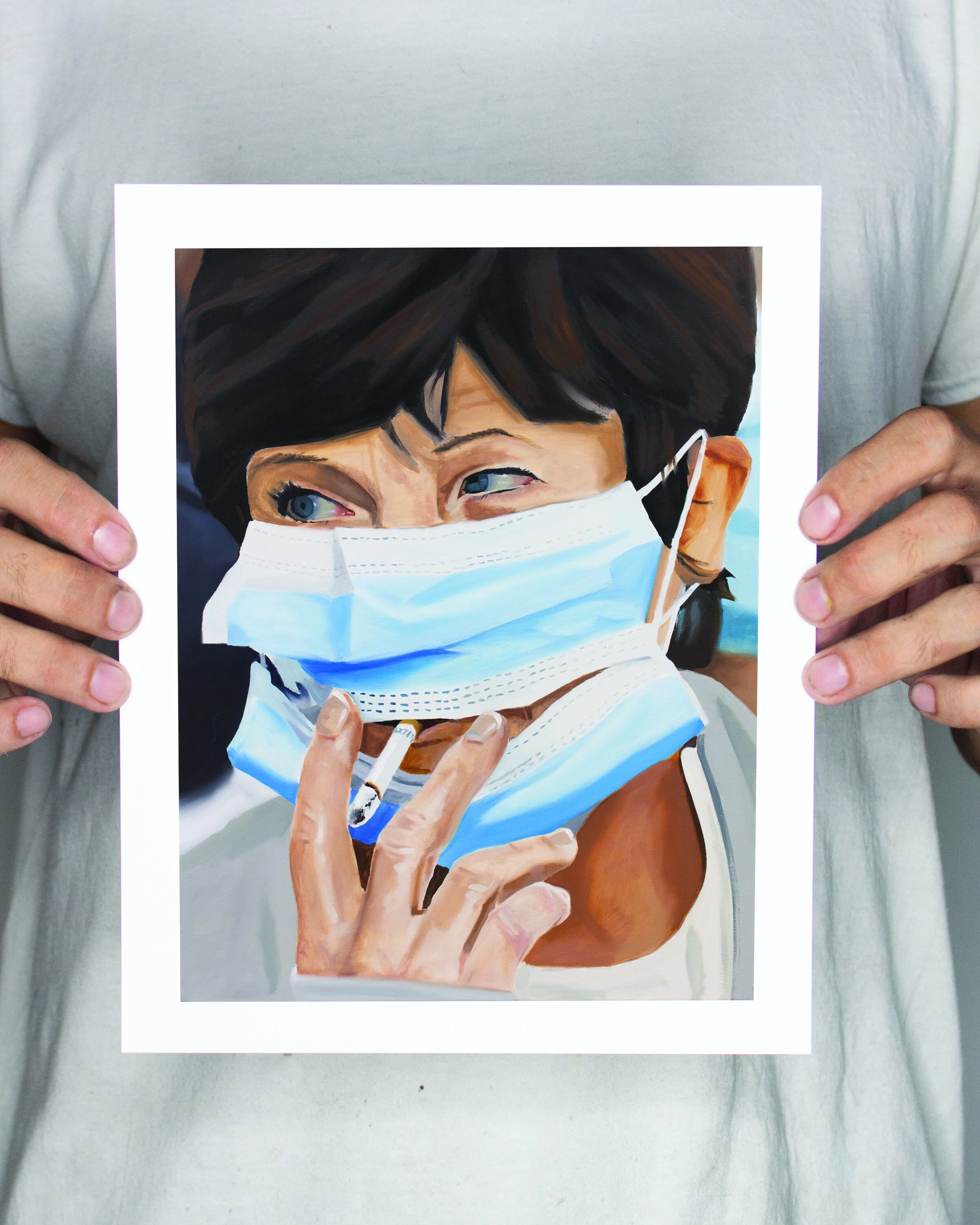 Hand-Embellished Print: "Nice" — Mauro C. Martinez