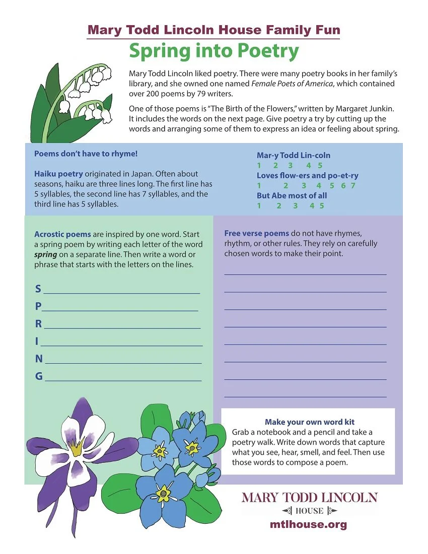 "History At Home" Resources — Mary Todd Lincoln House