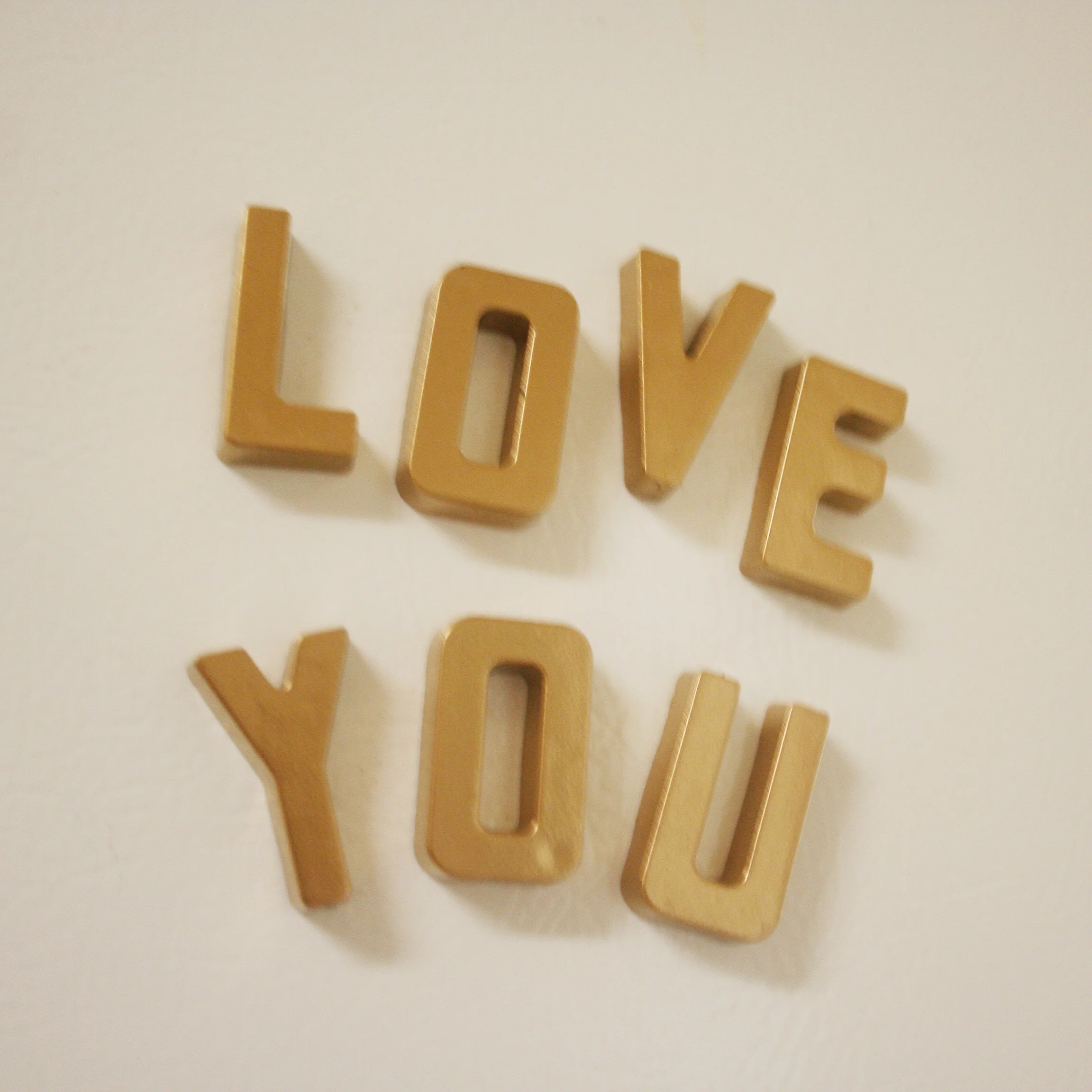 DIY Gold Alphabet Magnets — Stevie Storck