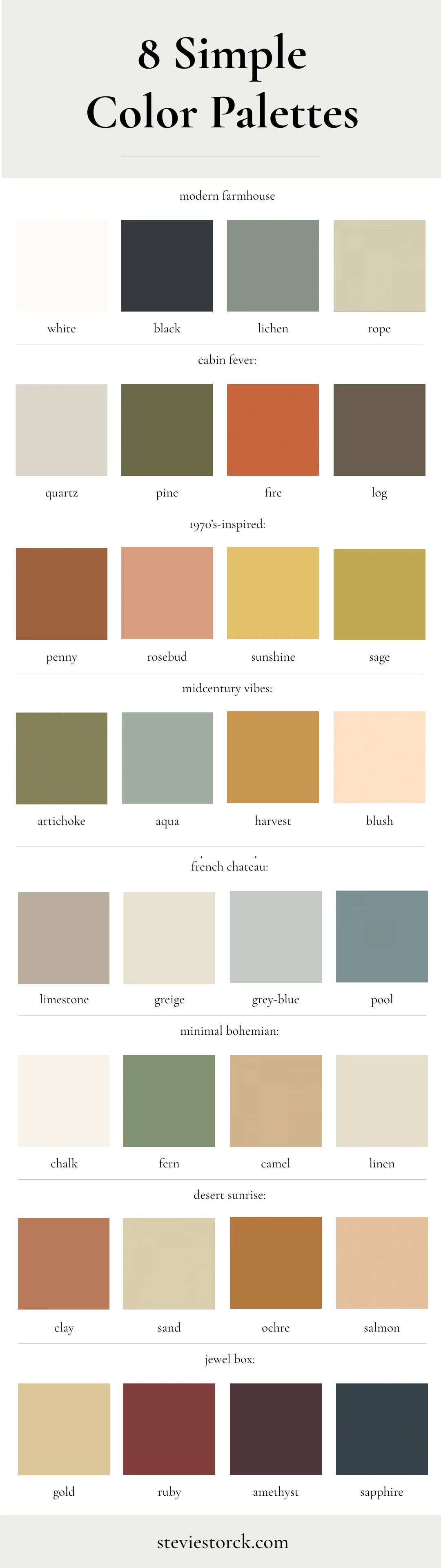 How to Paint a Dollhouse + 8 Simple, Modern Color Palette Ideas ...