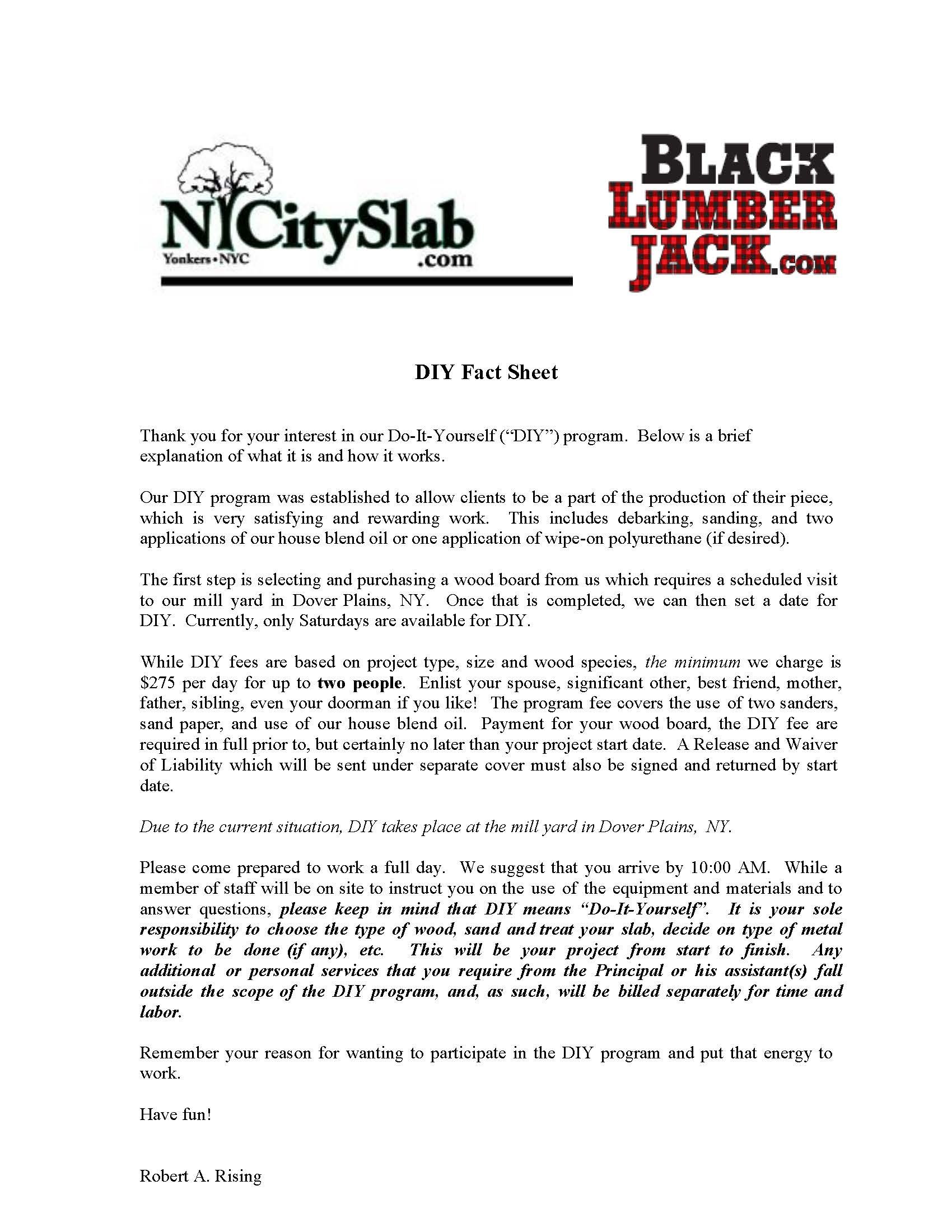 Do-It-Yourself — NYCitySlab