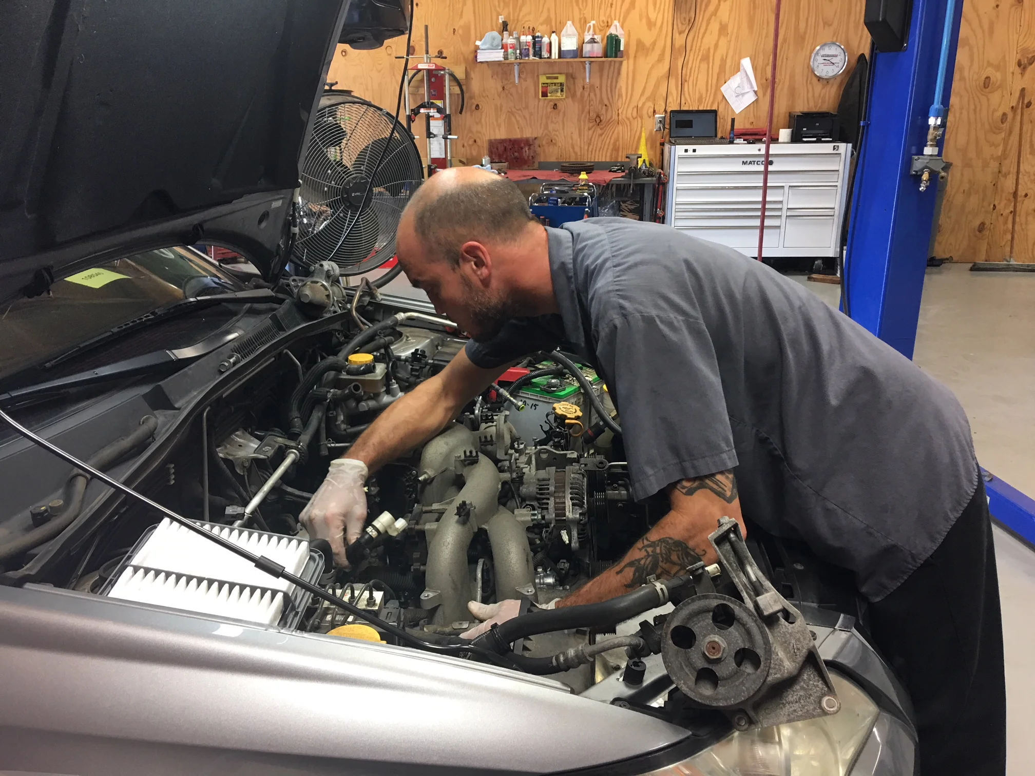 Reconditioning a quality used engine to replace an overheated one