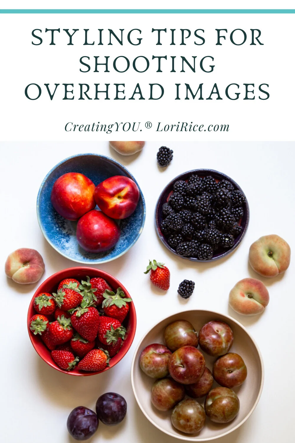 Styling Tips for Shooting Overhead Images | Lori Rice