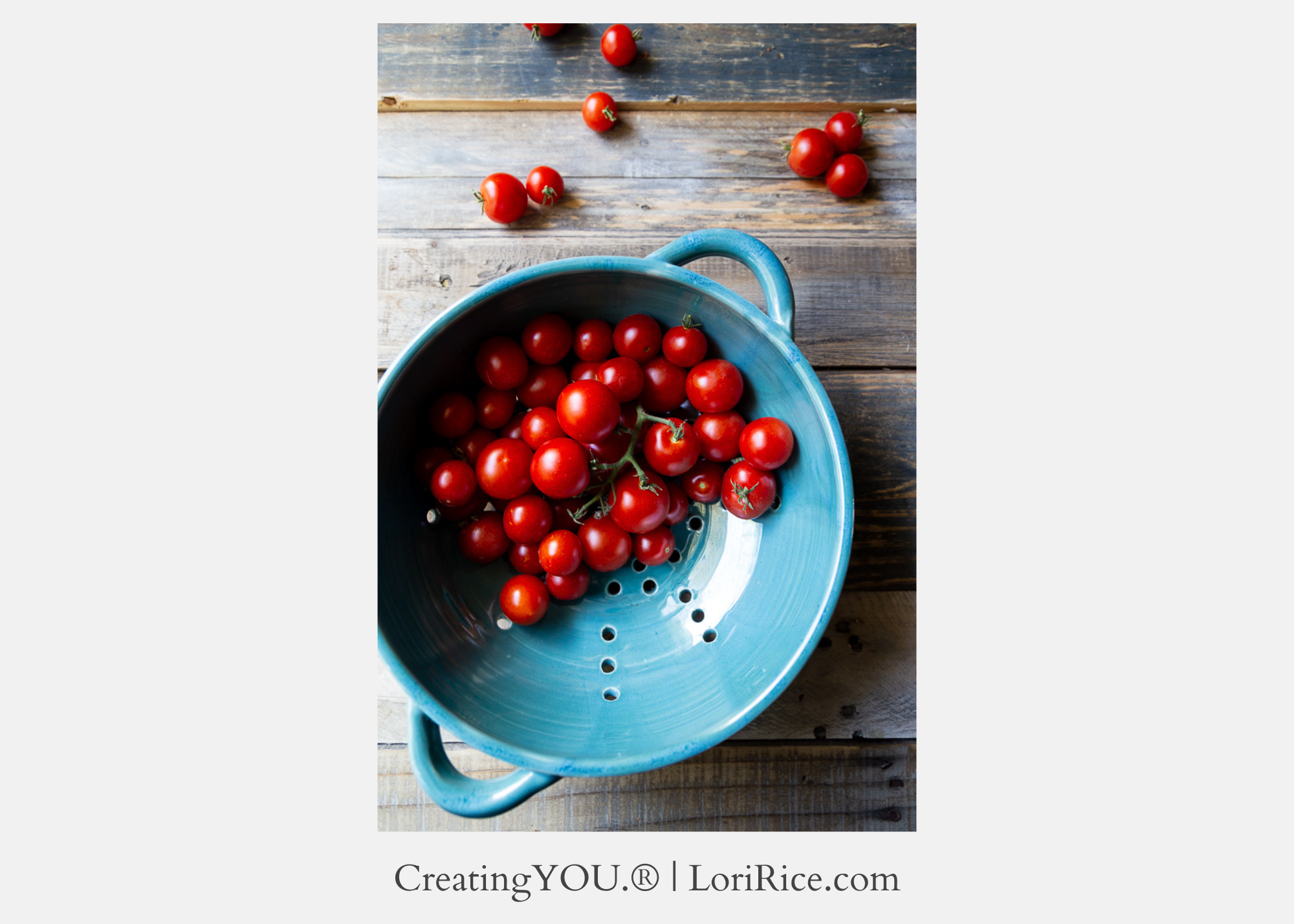 One Photography Prop Four Ways - Colander | Lori Rice