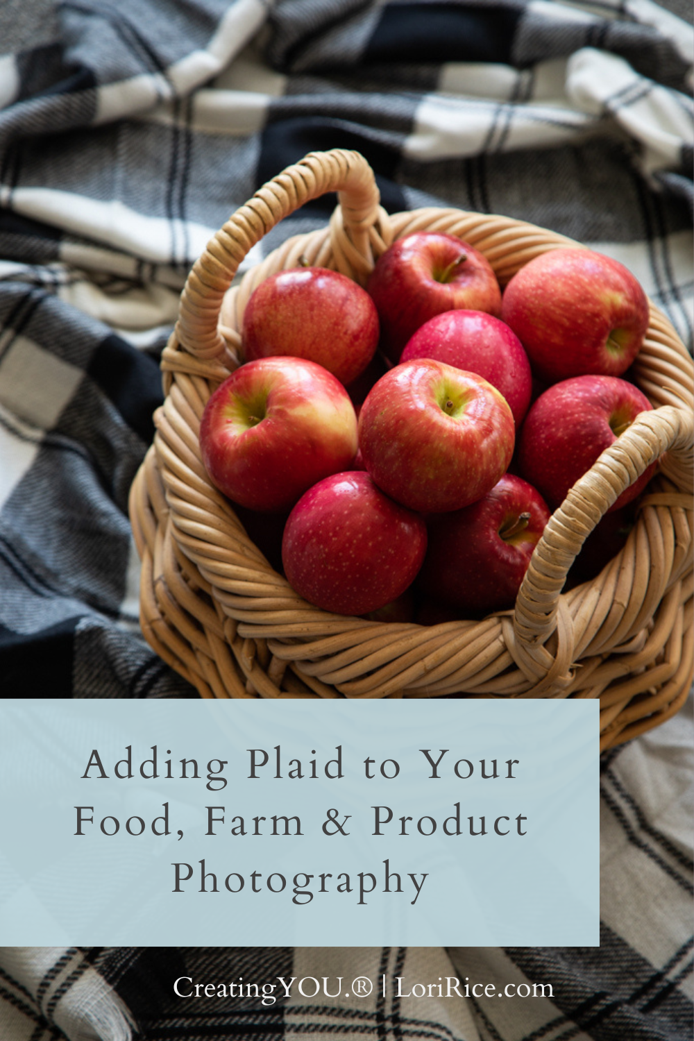 Adding Plaid to Your Autumn Food and Product Photography | Lori Rice