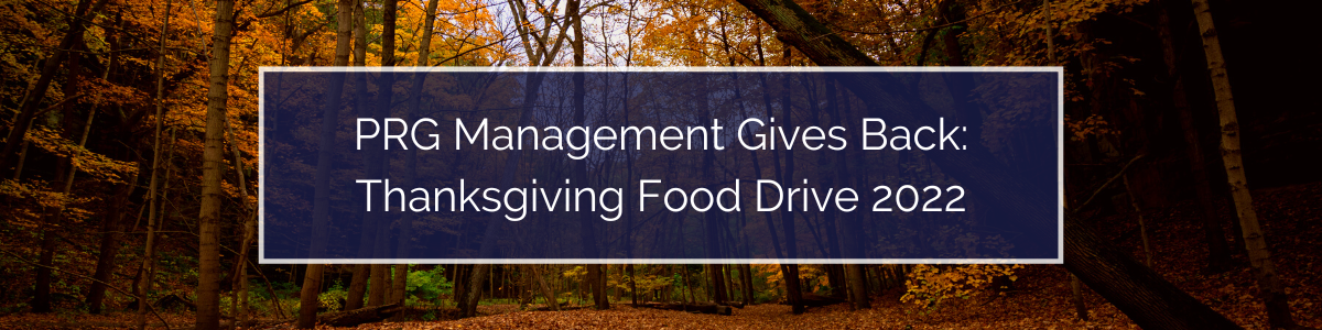 Giving Back: 2022 Annual Food Drive — PRG Property Management