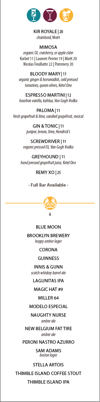 MENU — Shoreline Diner & Restaurant