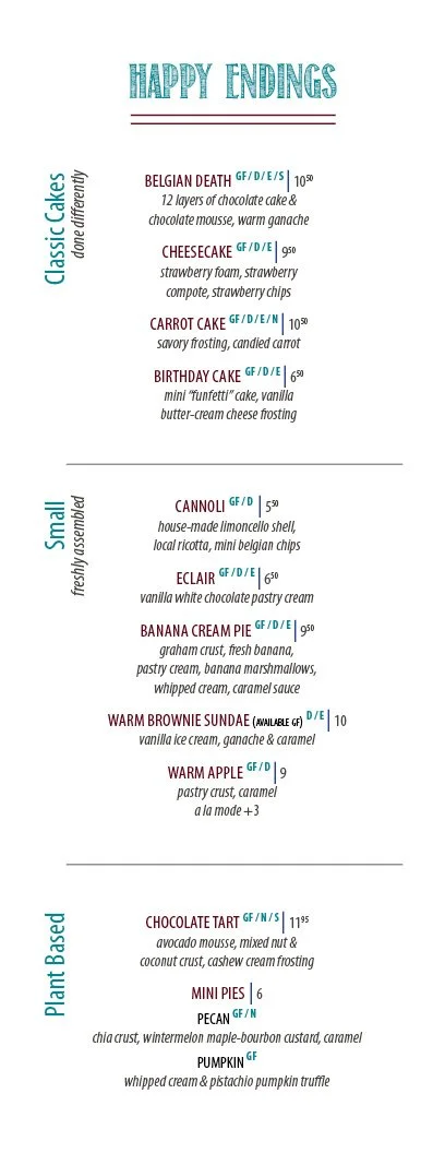 MENU — Shoreline Diner & Restaurant