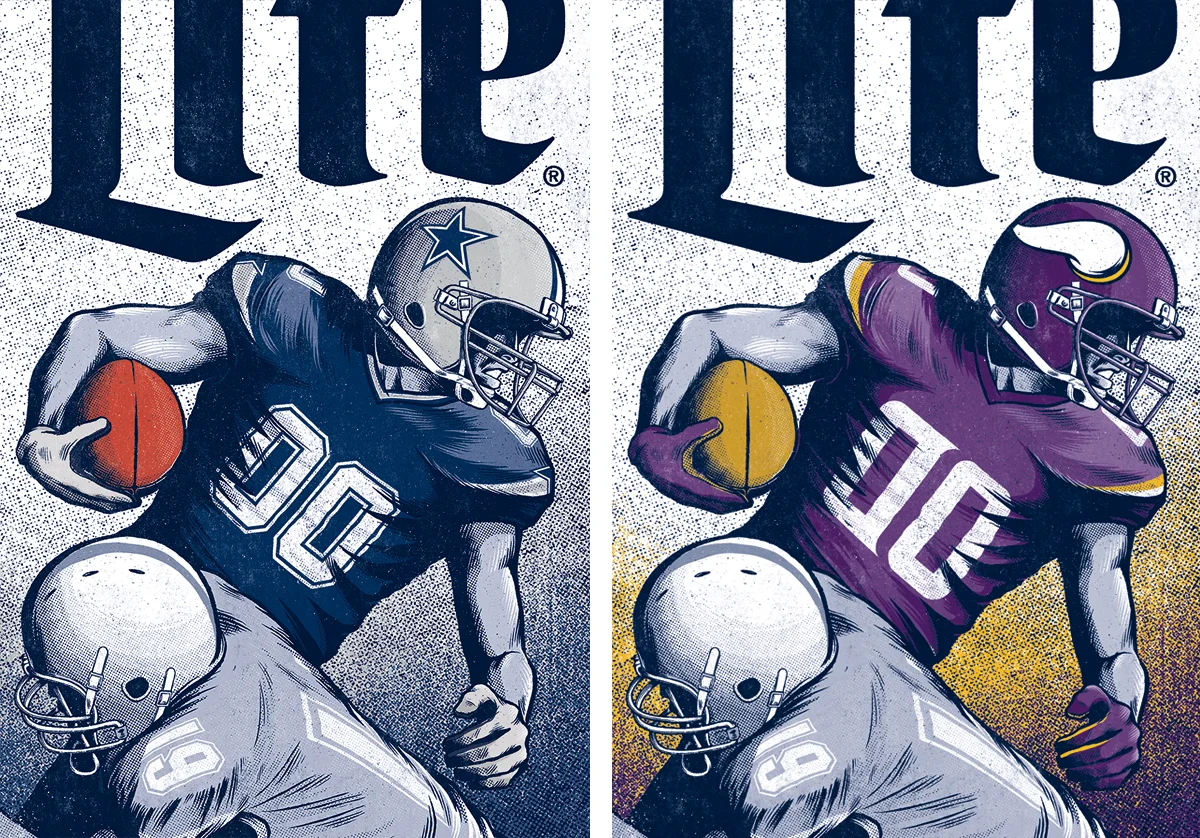 MILLER LITE FOOTBALL — KINDRED STUDIO