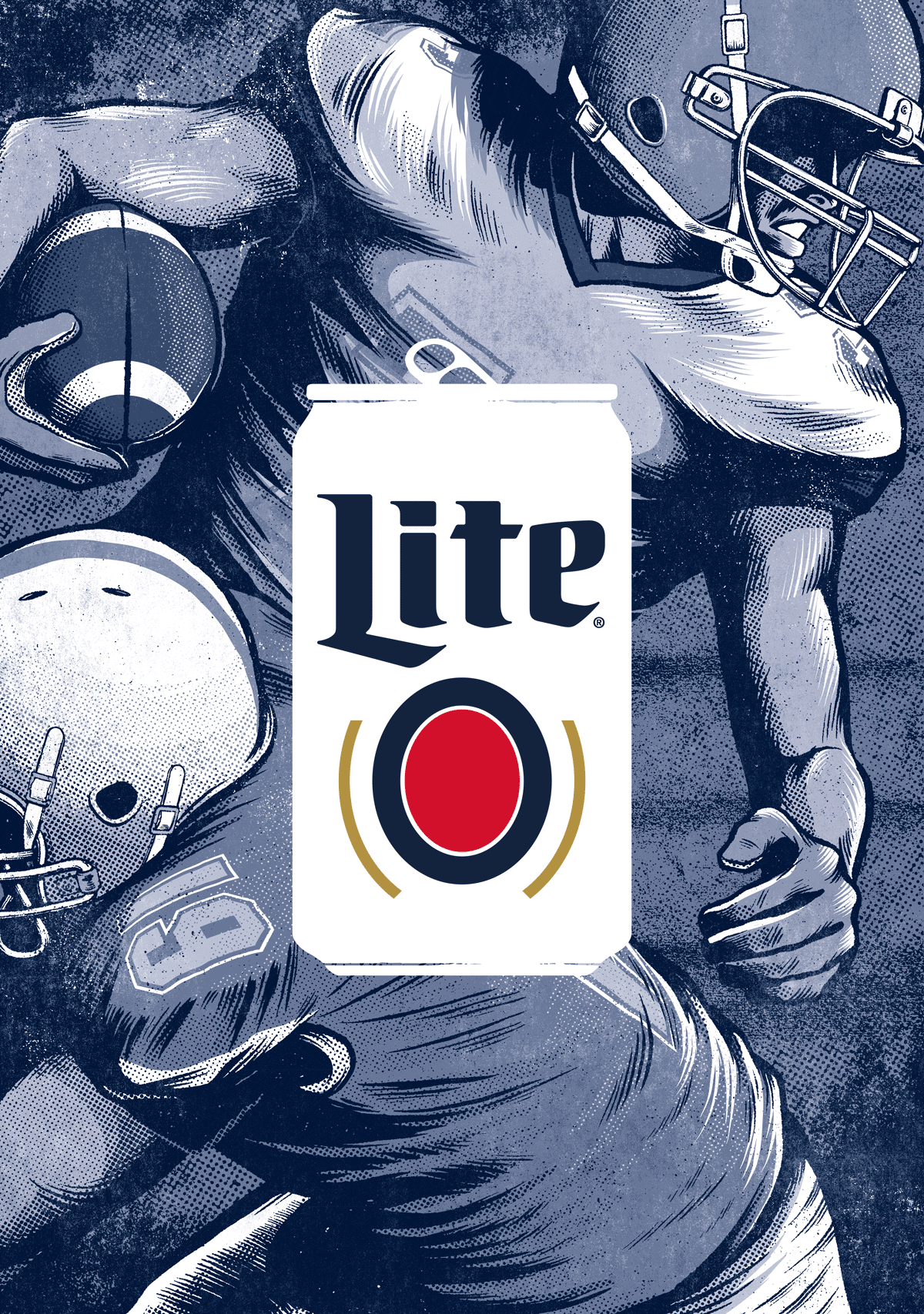 MILLER LITE FOOTBALL — KINDRED STUDIO