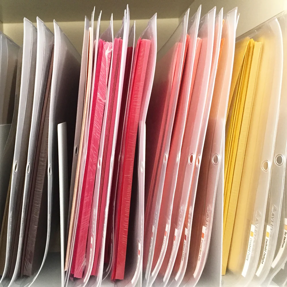 Organize your Stampin' Up! PAPER by COLOR! — Painted Orange