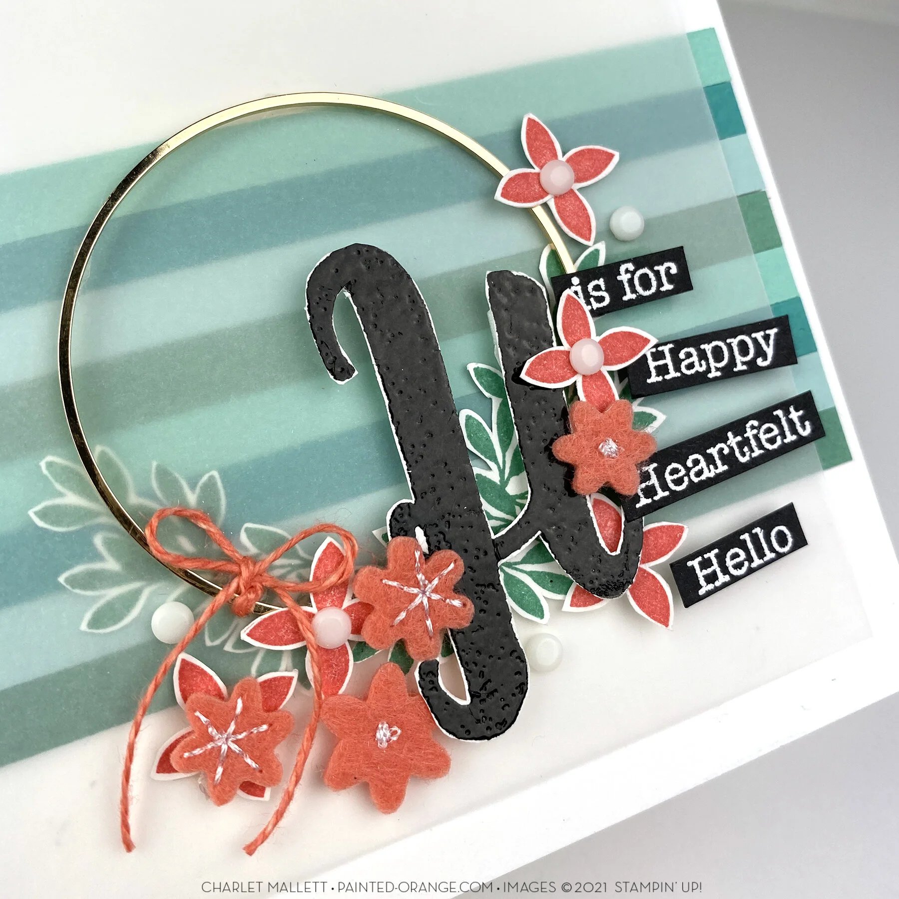 Global Design Project - GDP278 - Monogram Messages — Painted Orange
