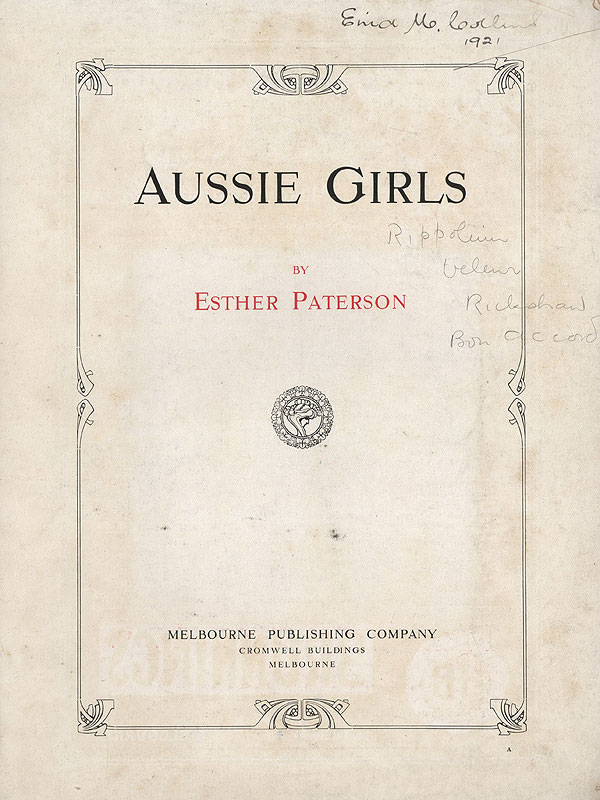 Aussie Girls - Esther Paterson (1892 - 1971) — Pikitia Press