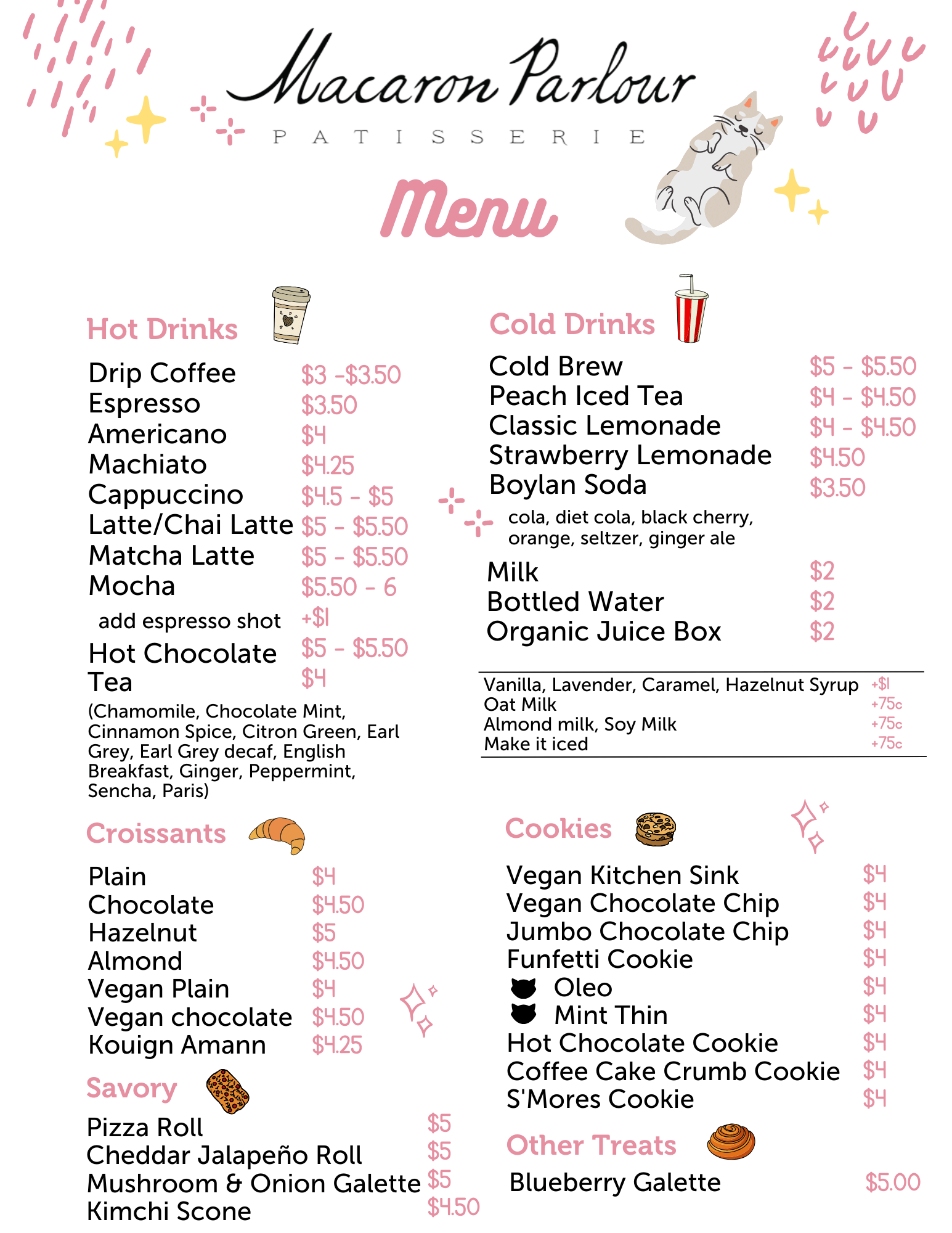 Menu — MEOW PARLOUR