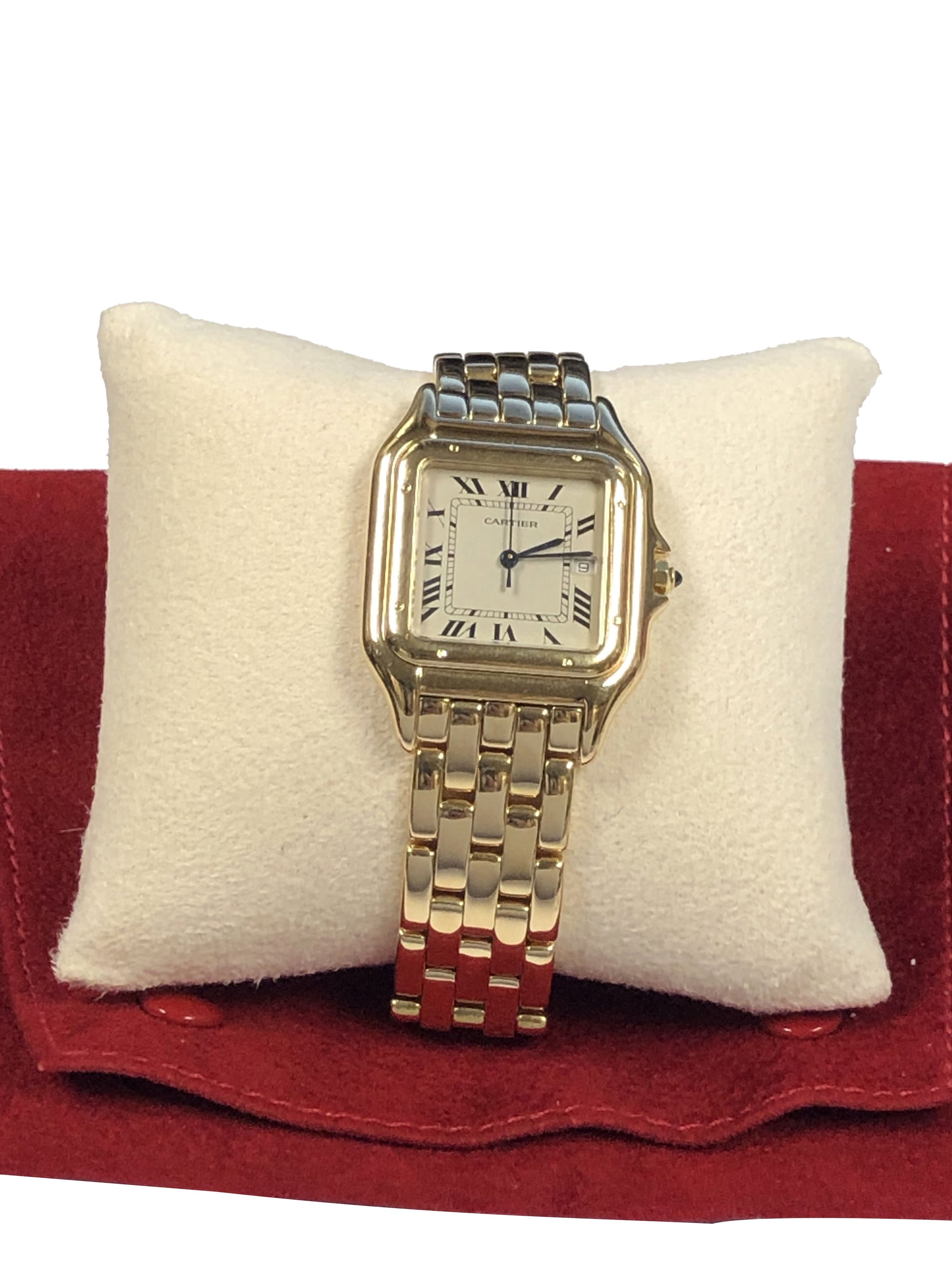 Cartier Panther Yellow Gold Large Quartz Wrist Watch — N. GREEN AND SONS