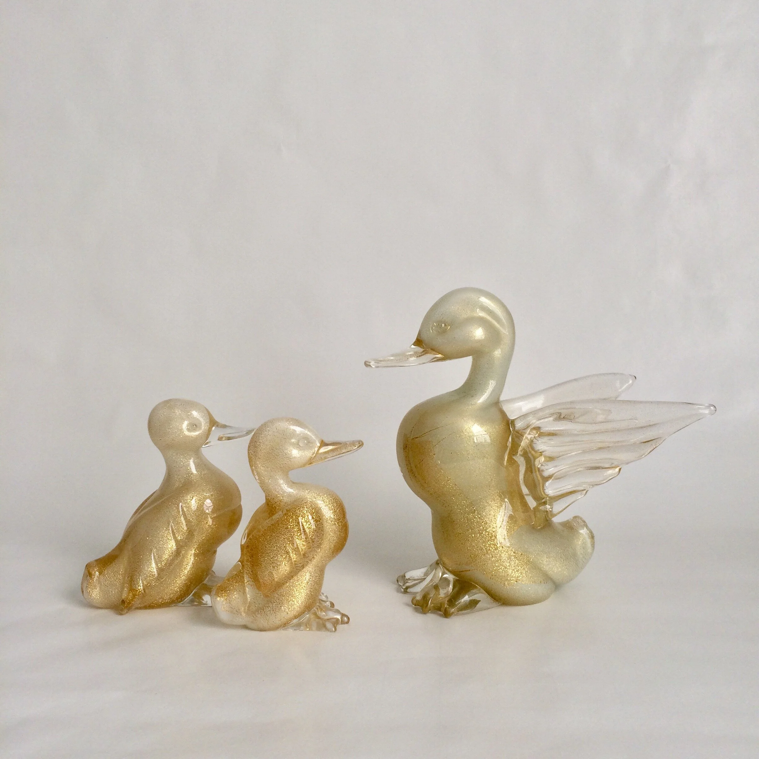 Archimede Seguso Murano Glass Duck \u2013 OrangeBrown Art ...