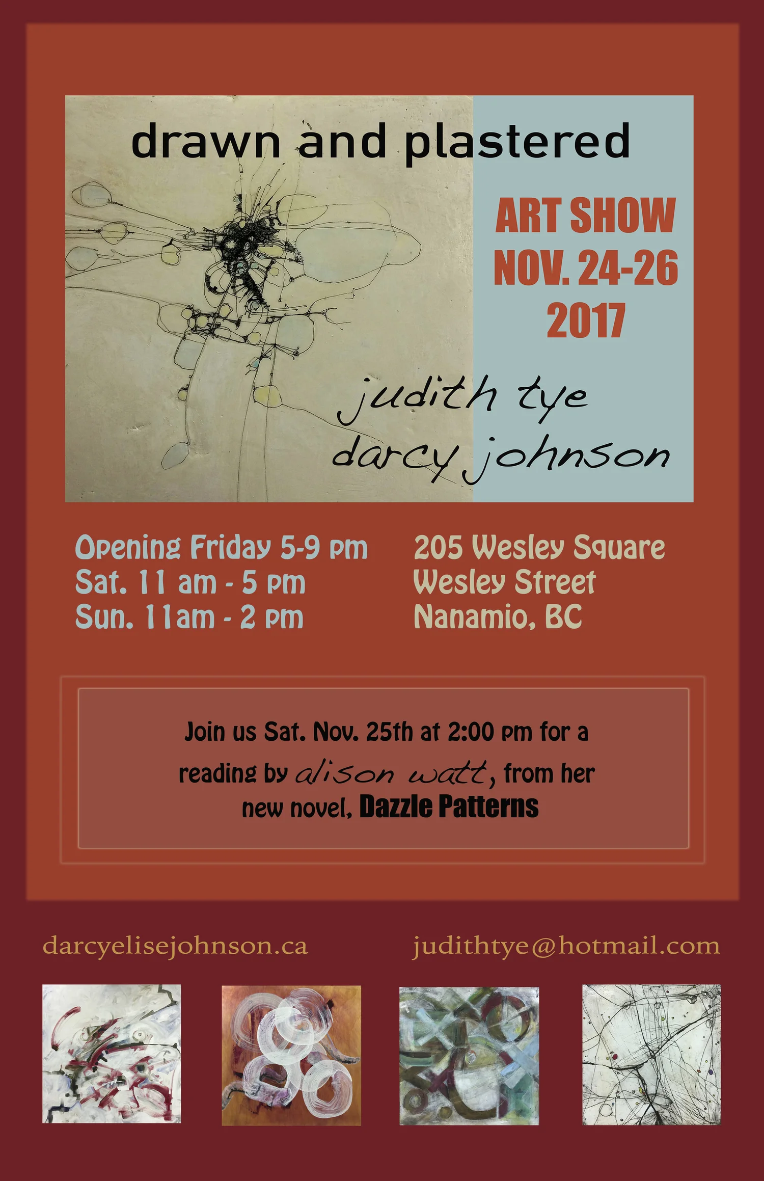 Upcoming Art Show — DARCY JOHNSON ARTIST WRITER