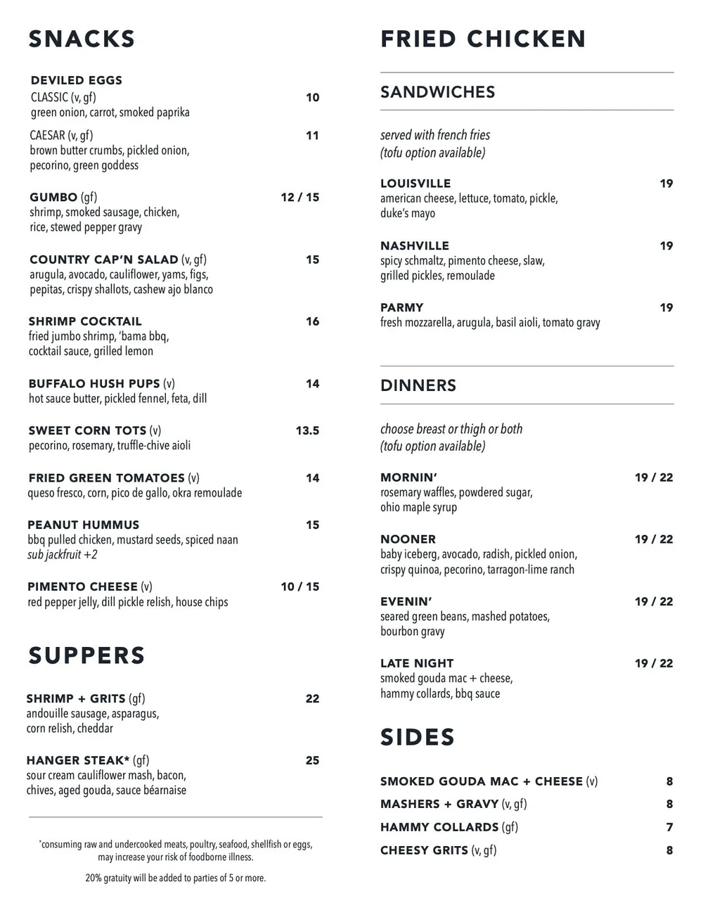 Soho Chicken + Whiskey