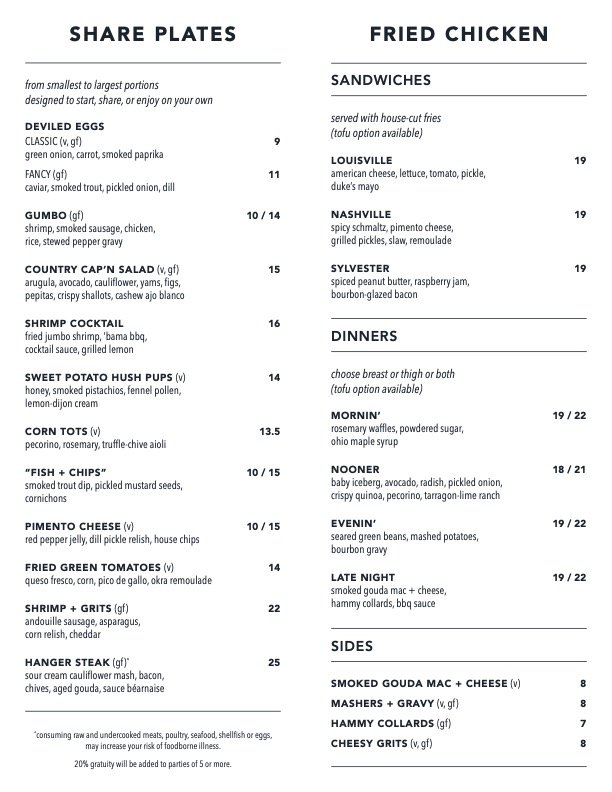 Soho Chicken + Whiskey