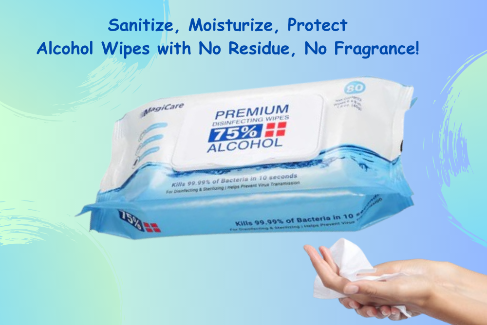 MagiCare 75% Alcohol Sanitizing Wipes: Effective Germ-Killing Wipes ...