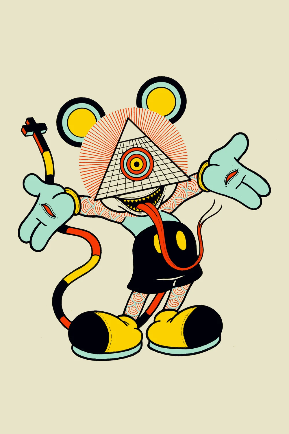 Illuminati Mickey Mouse Tattoo