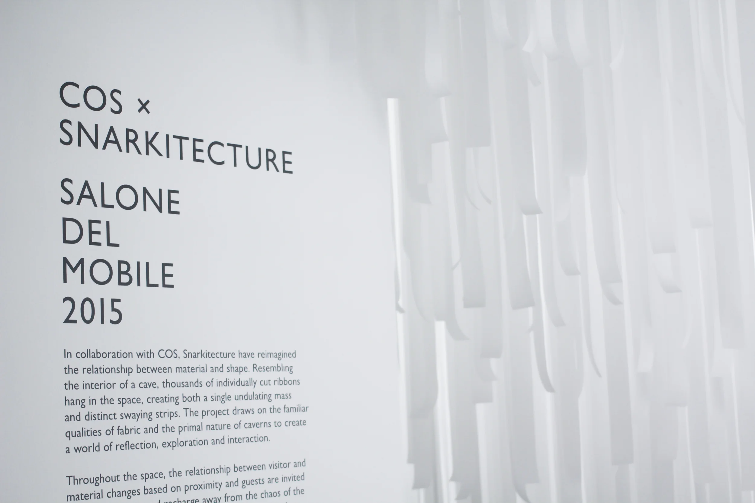 COS x Snarkitecture: Relaxing cave that reflects COS design philosophy ...