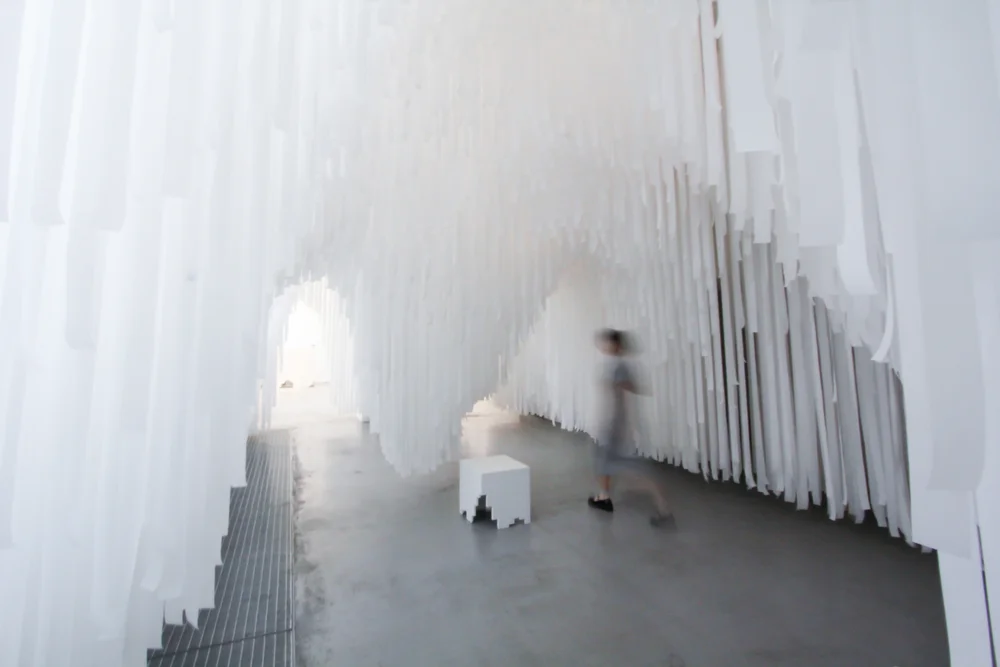 COS x Snarkitecture: Relaxing cave that reflects COS design philosophy ...