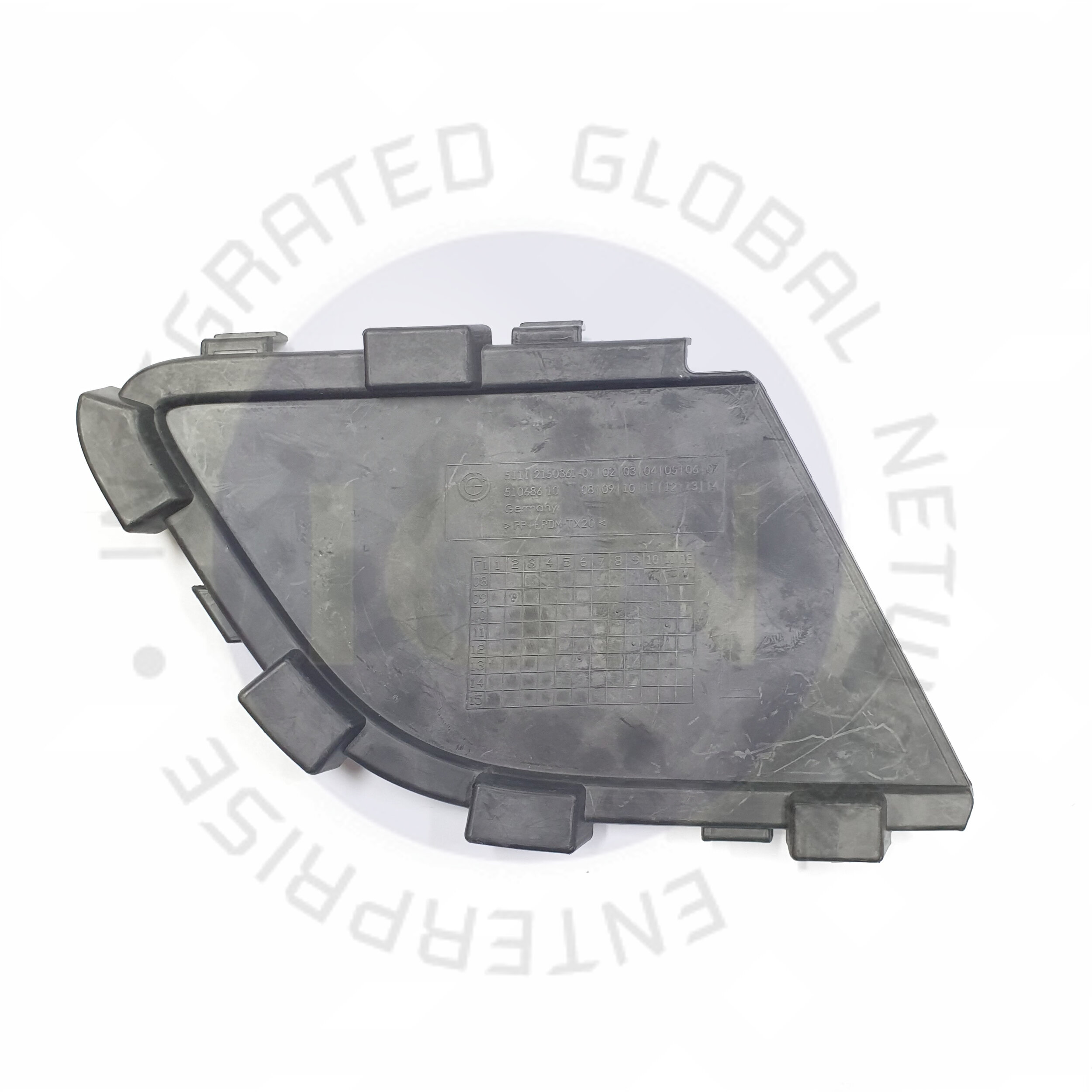 BMW Genuine - 51112150361 | E90 Grille Trim, Front Bumper, Middle LH ...