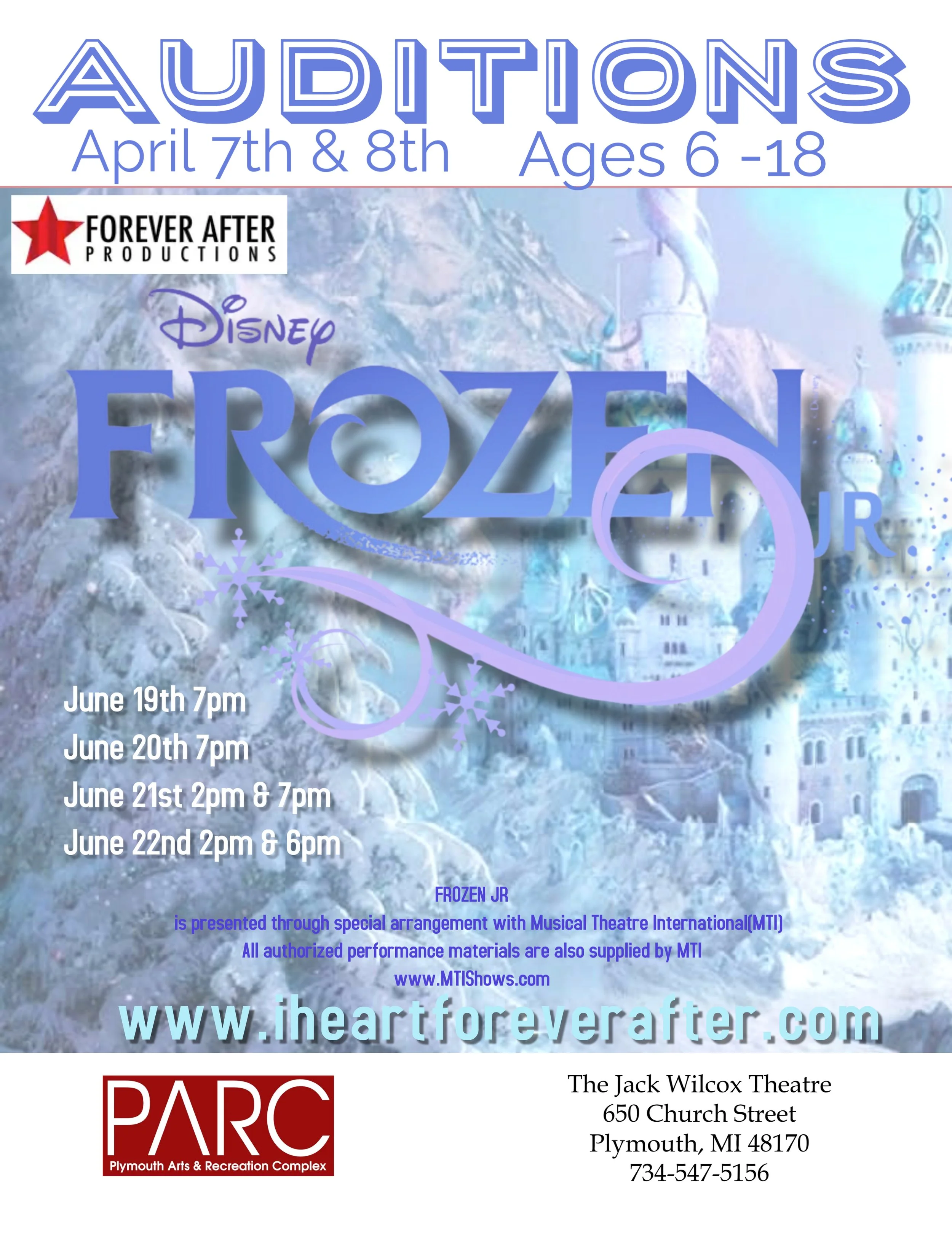 Auditions — FOREVER AFTER PRODUCTIONS