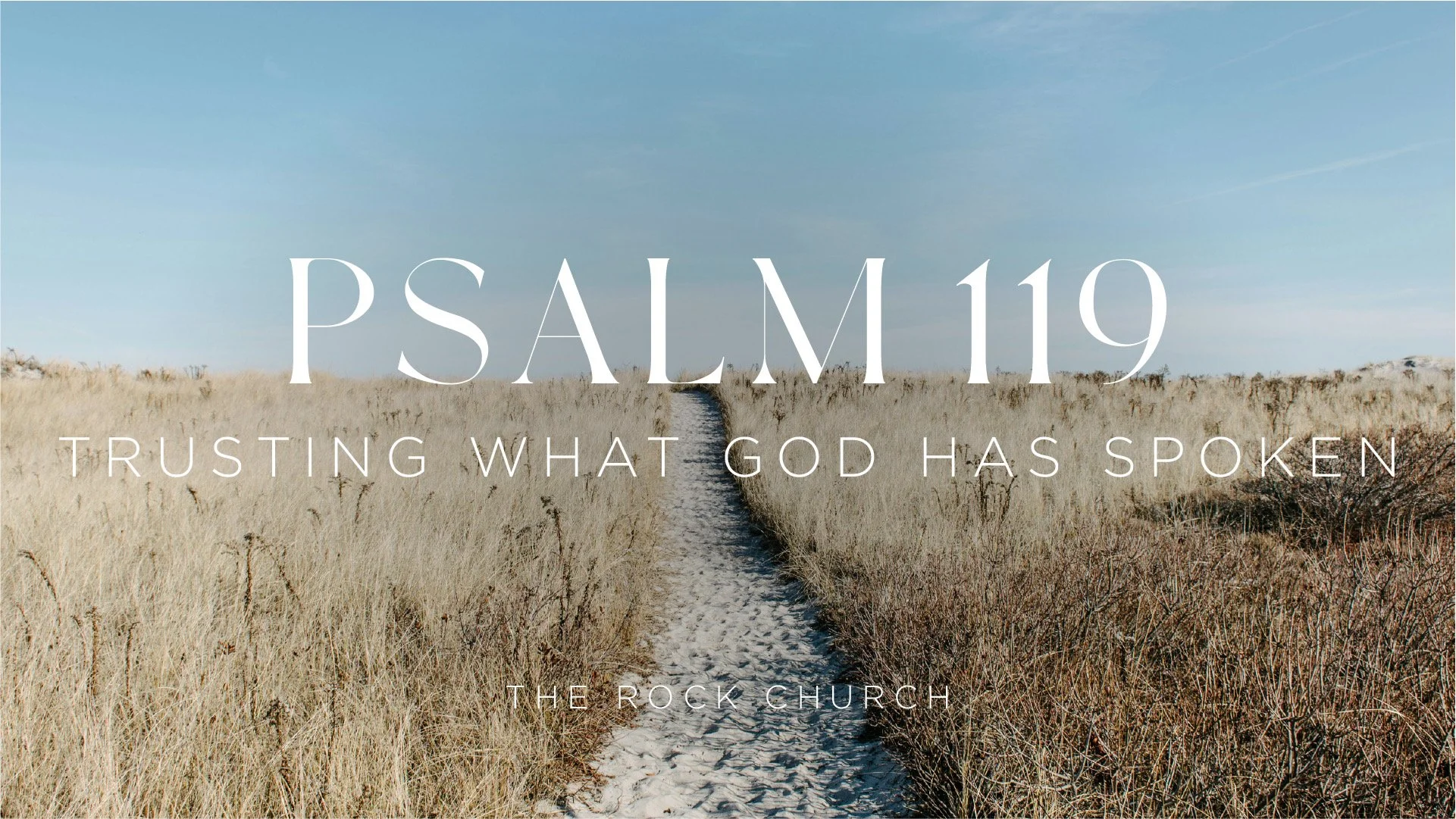 Psalm 119: The Holy Hunger, 119:97-104, August 3, 2025 — The Rock ...