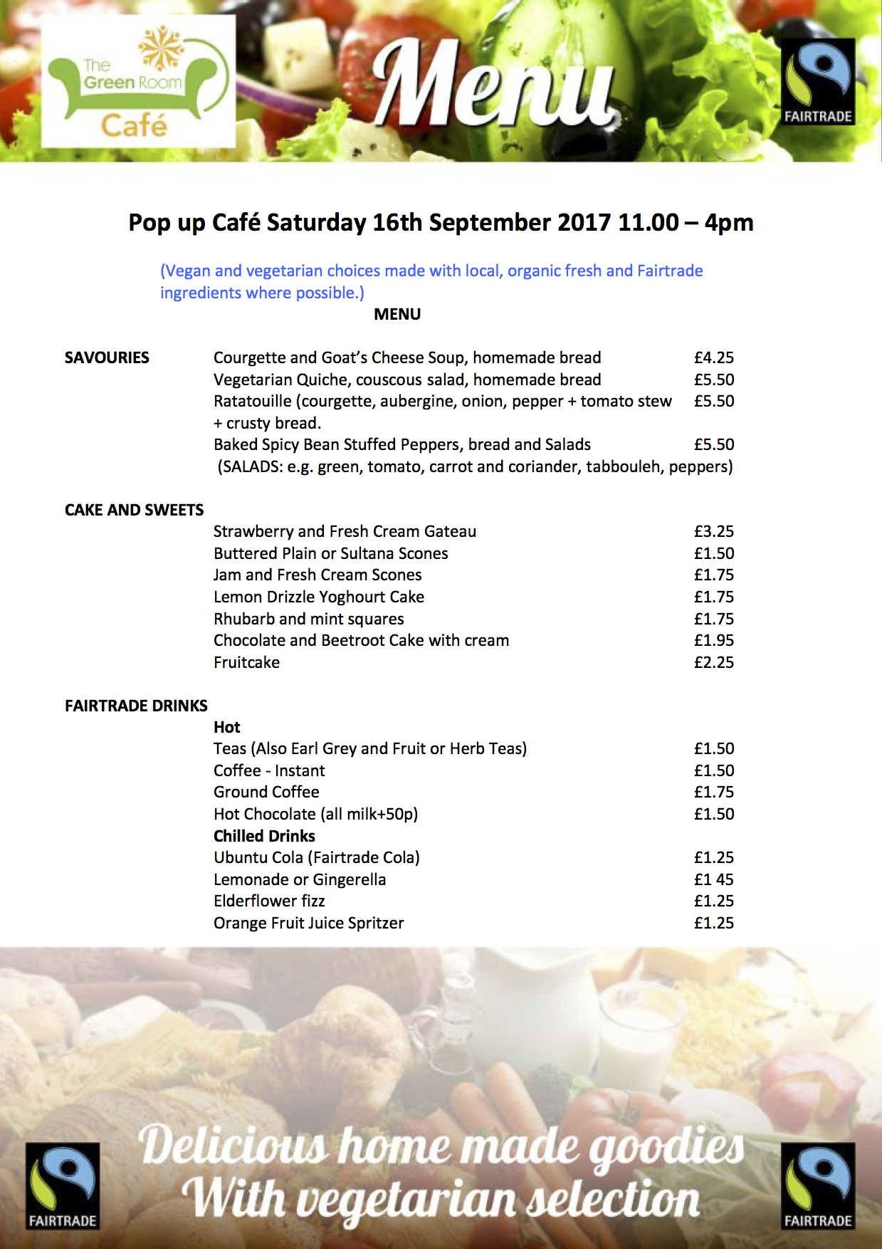 SUSSED pop up Café at the Green Room — Sustainable Wales