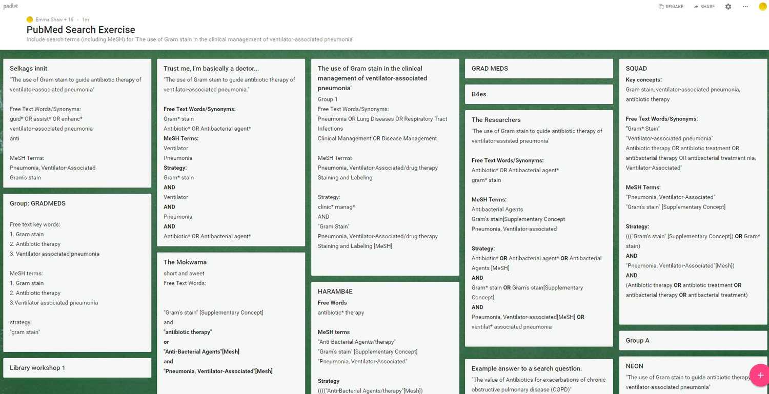 Padlet and Flipped Learning in Information Skills Training (by Emma ...