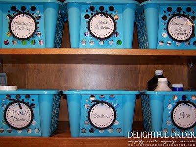 Organized Medicine Cabinet with Free Printables — Delightful Order