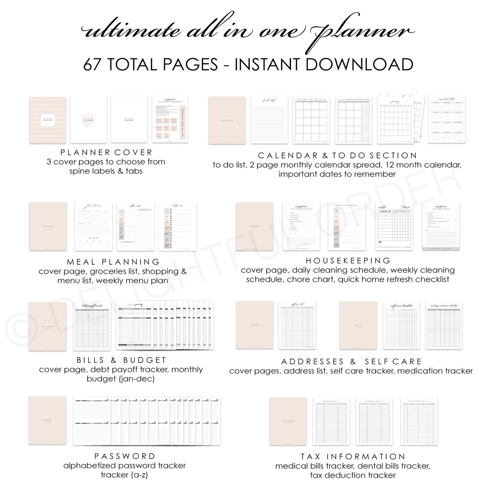 Organizing Paperwork - Ultimate All In One Planner — Delightful Order