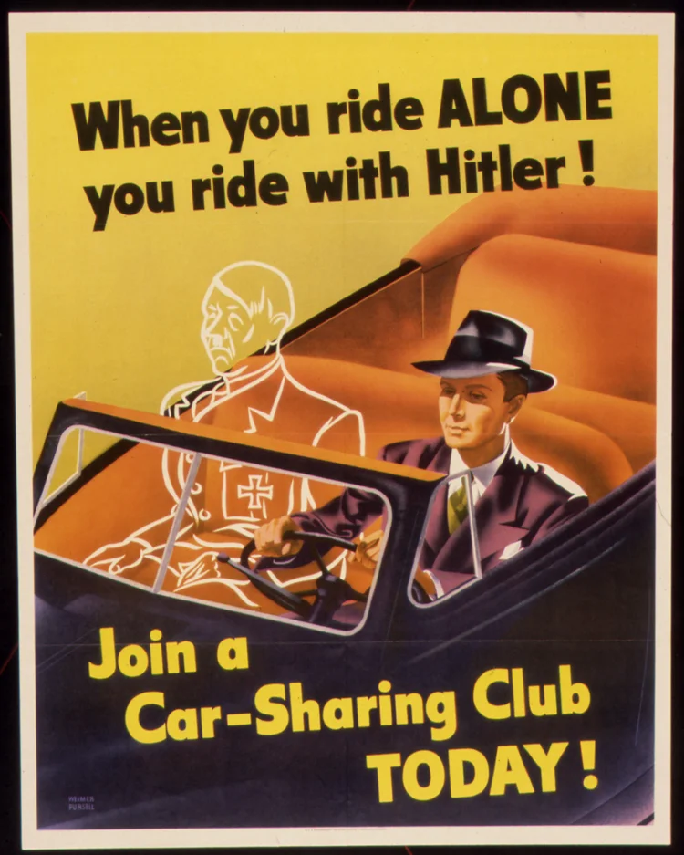 WWII Carpooling Propaganda