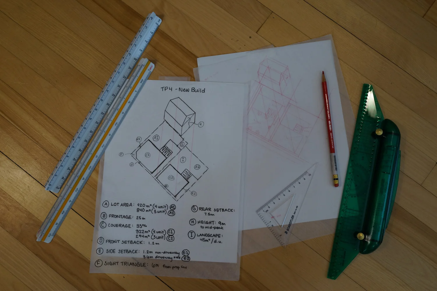 How do you read a zoning code? Draw a site plan?
