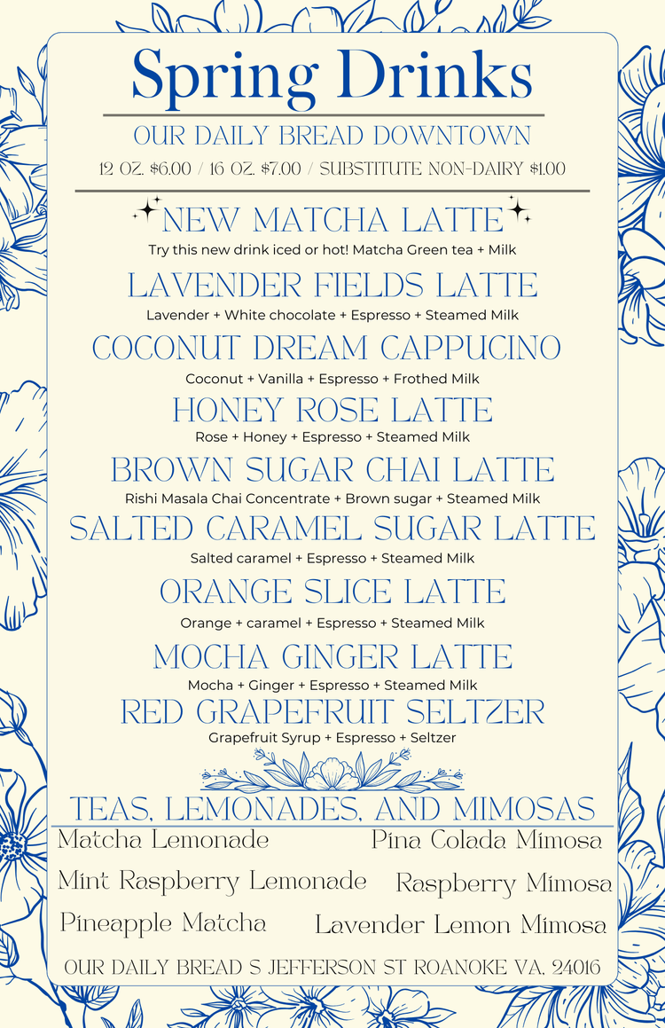 Downtown — Our Daily Bread Bakery & Bistro