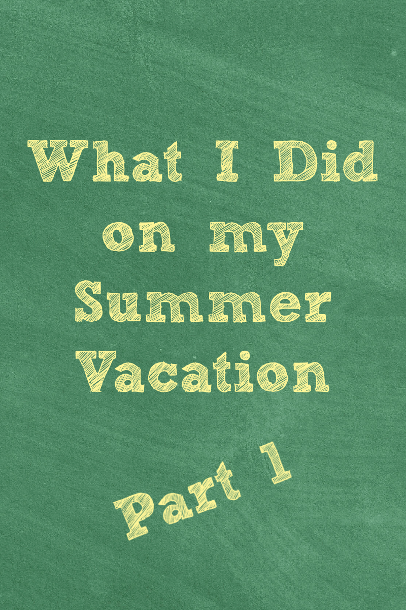 What I Did on My Summer Vacation (Part 1) — Bumblemom