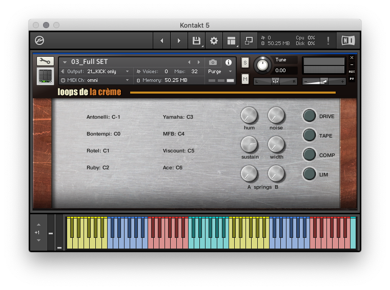 RETRO ORGAN DRUMS — loops de la crème