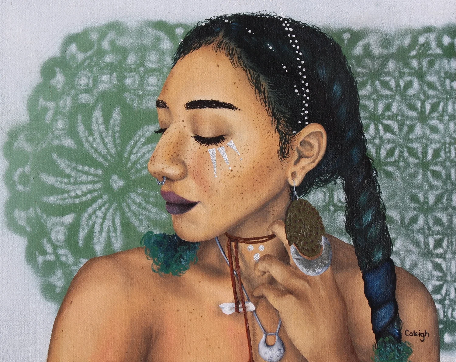 Painting an Olive Skin Tone (with Freckles!) — Caleigh Bird Art