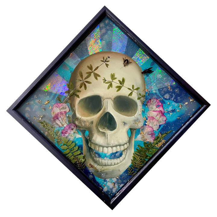 Sugar Skull Oil Painting